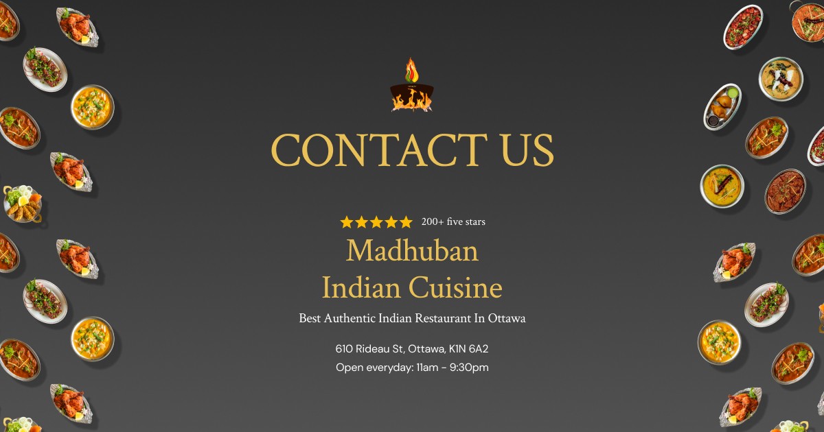 Contact Madhuban | Reach Out for Authentic Indian food